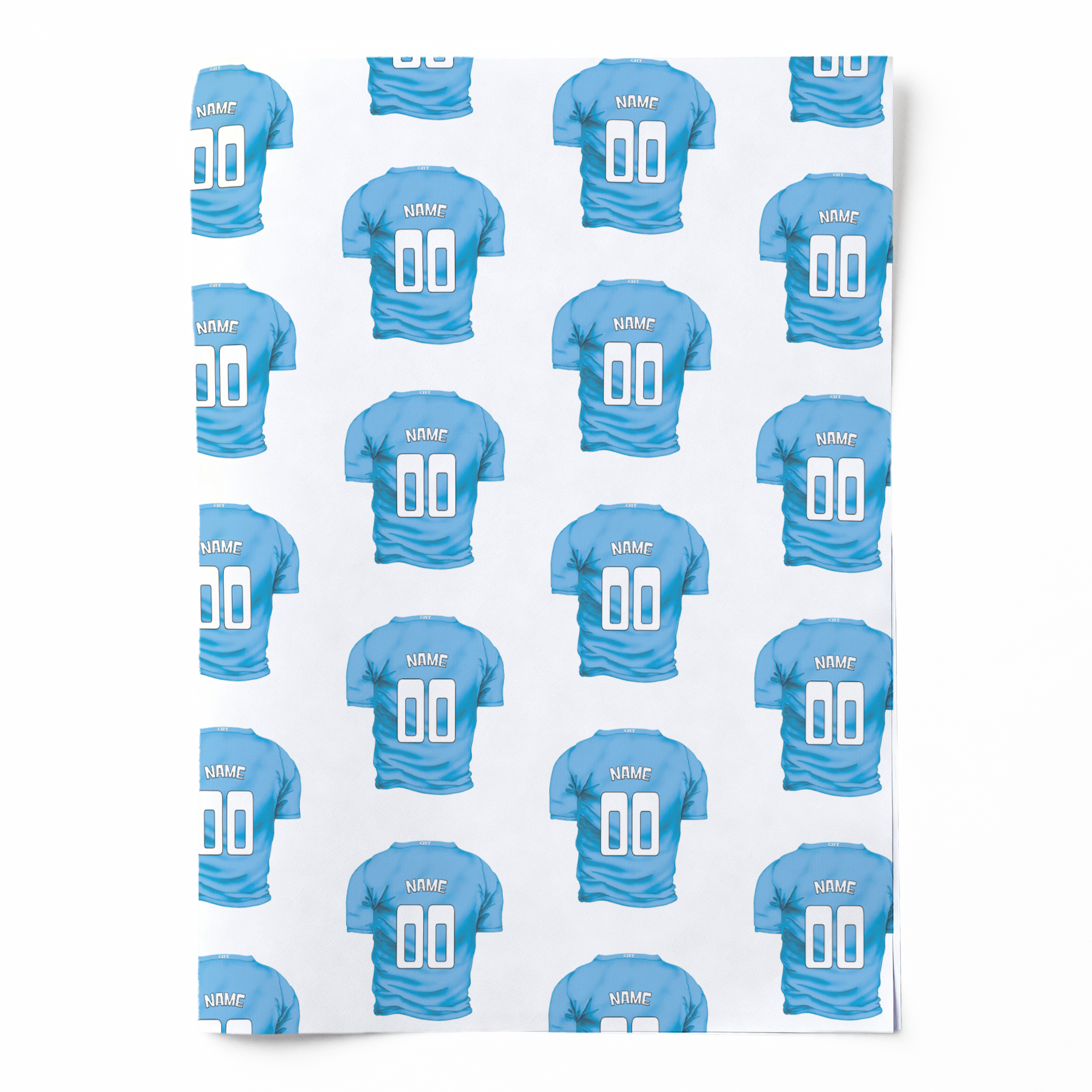 The Football Shirt | Personalised Wrapping Paper – TypeTopiaPrints